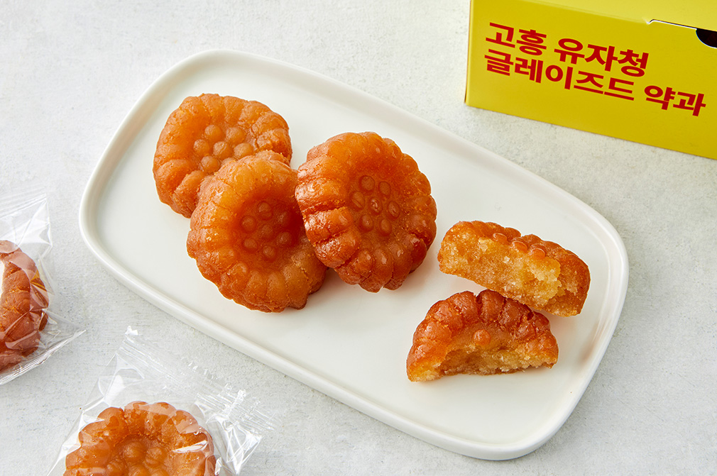 [견과공방] 고흥 유자청 글레이즈드 약과 10개입 마켓컬리
