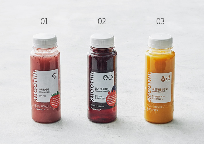 [올가니카] 스무디 190mL 3종 (택1) - 마켓컬리