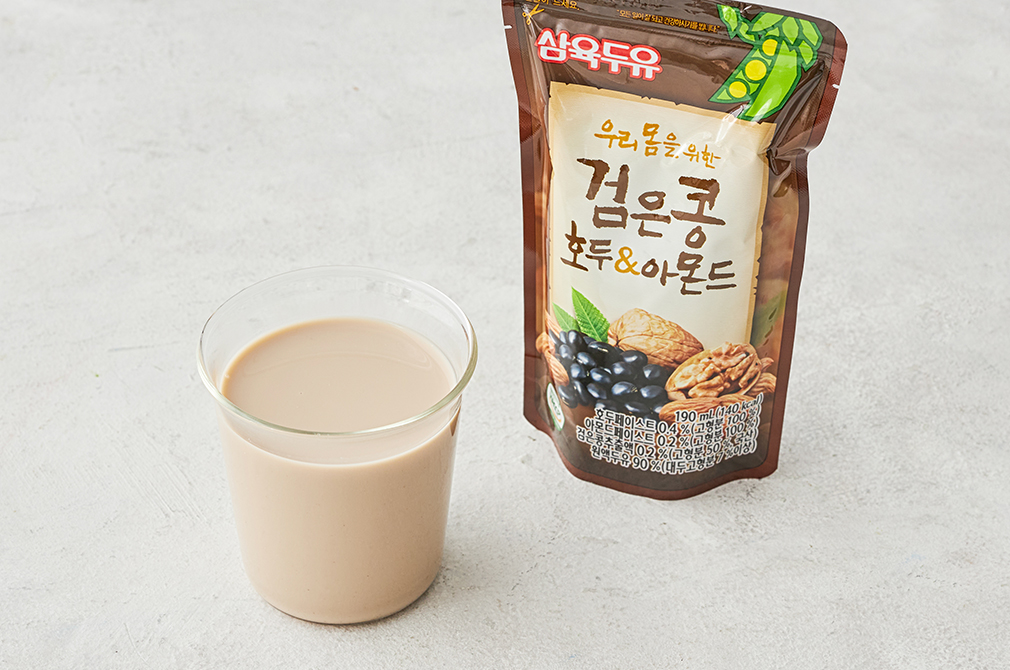 [삼육두유] 검은콩 호두and아몬드 두유 파우치 190ml X 15팩 마켓컬리