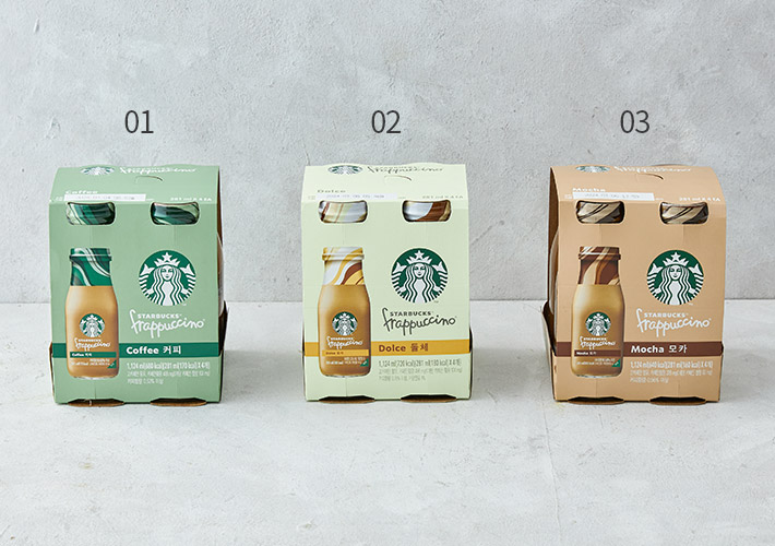 [스타벅스] 프라푸치노 커피 3종 281ml X 4병 택1 마켓컬리