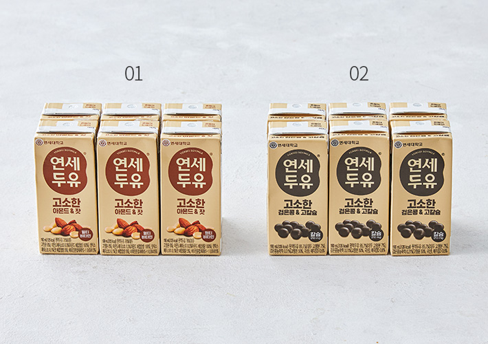 [연세두유] 고소한 두유 2종 (190mL X 6개입) - 마켓컬리
