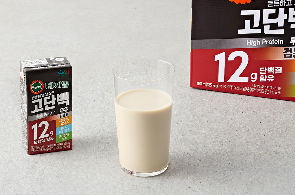 [베지밀] 고단백 두유 검은콩 190ml*16팩 - 마켓컬리