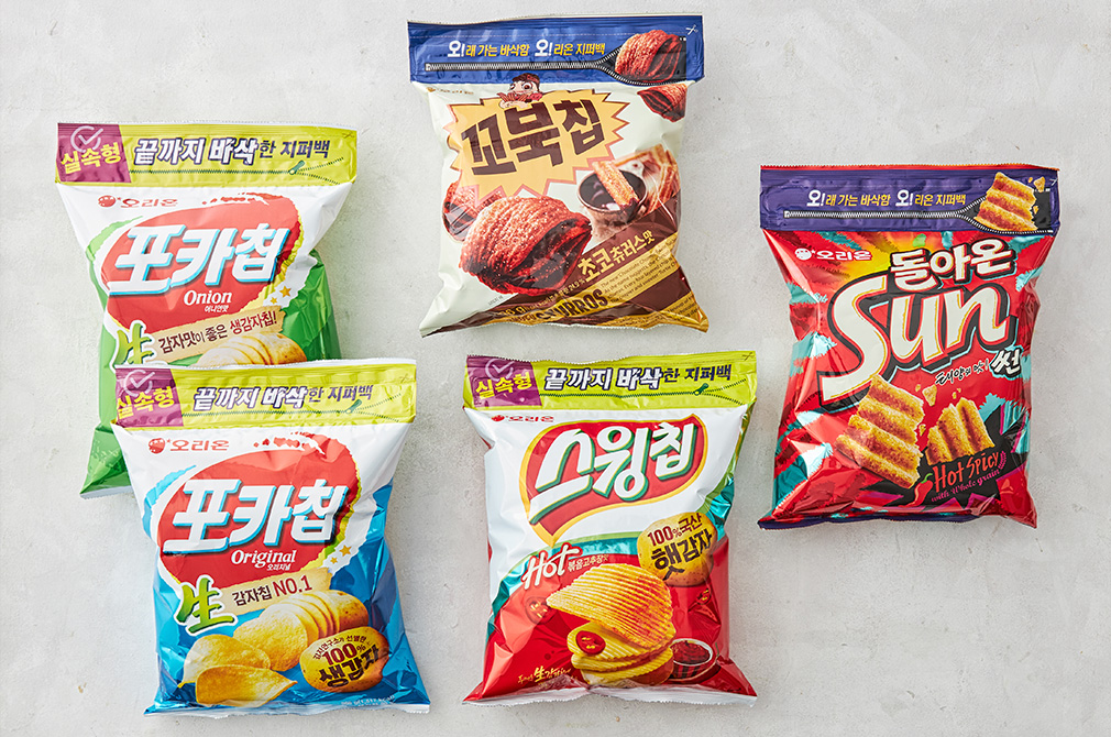 오리온 인기 봉지 과자 지퍼백 5종 골라담기 택1 마켓컬리